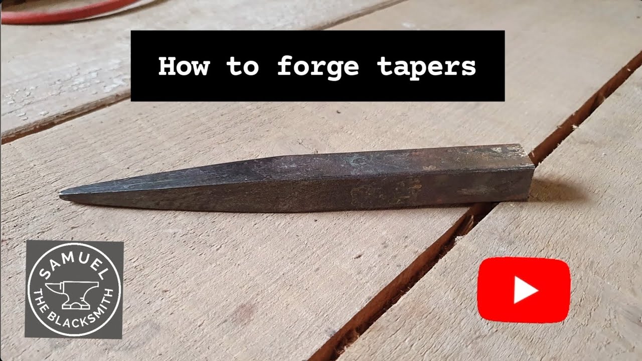 Beginer Blacksmithing. How to for a sqaure taper part 1 - YouTube