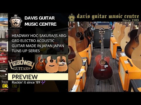 Headway HOC-SAKURA/JS ABG-GRD Electro Acoustic Guitar Made in Japan Japan Tune-up series Preview