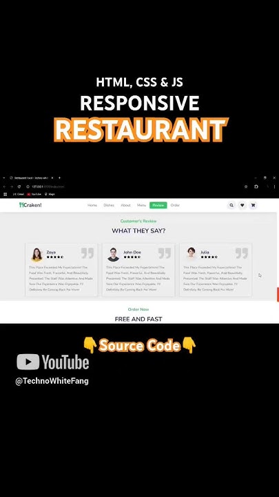 Responsive Restaurant Website #html #css#javascript #webdesign #webdevelopment #frontend # ...