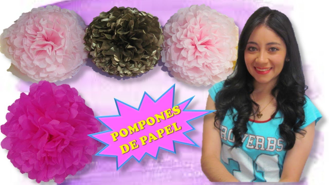 🎊Como hacer FLORES DE PAPEL CHINA grandes (Paso a paso) 🎊 - Hola Paola ...