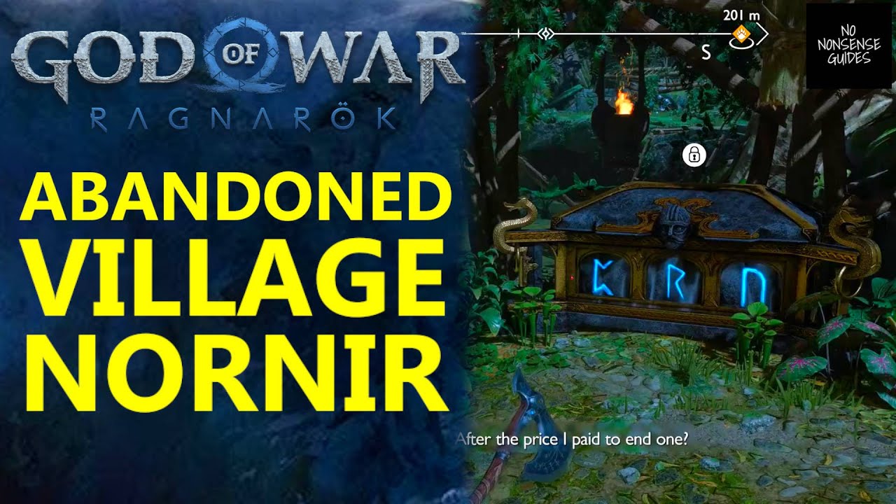 God of War Ragnarok Abandoned Village Nornir Chest Solution - Vanaheim ...