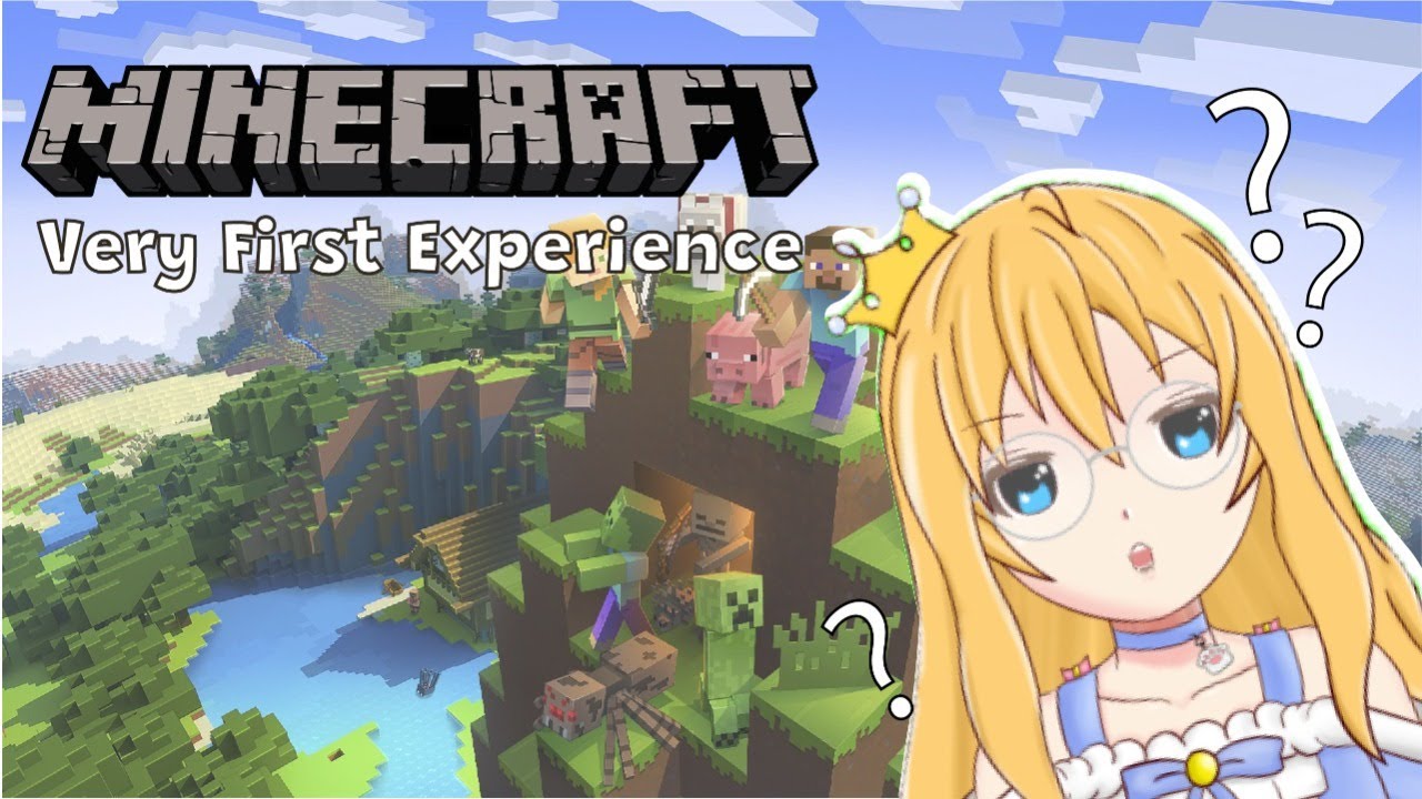 [Minecraft] - YES, VERY FIRST MINECRAFT PLAY WITH ZERO EXPERIENCE - YouTube