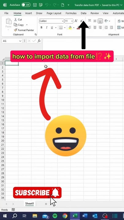 How to Import Files into Excel – CSV, TXT, and More🔥!#excel #exceltohtml #shorts #excelvba - YouTube
