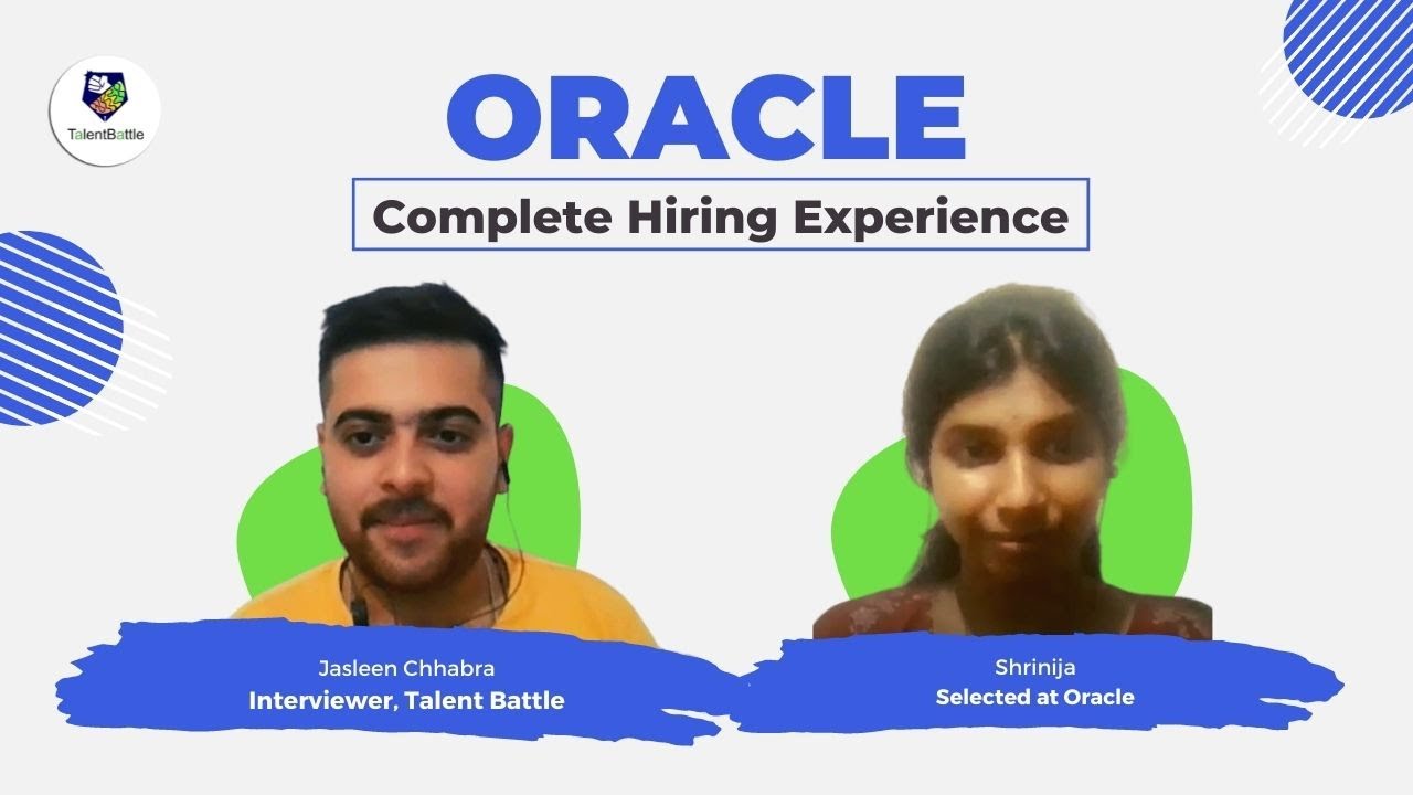Oracle (8.8 LPA) Latest Placement Experience | Interview and Test ...