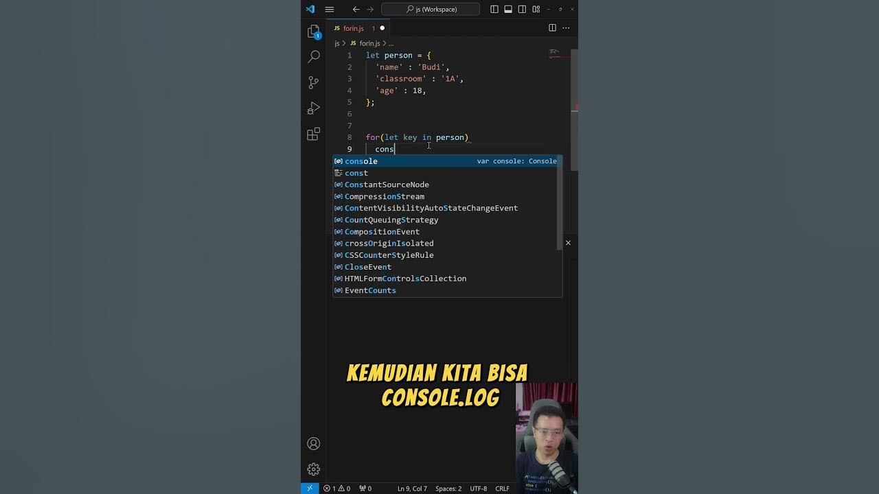For In Skysen Coding Code Programming Javascript Youtube