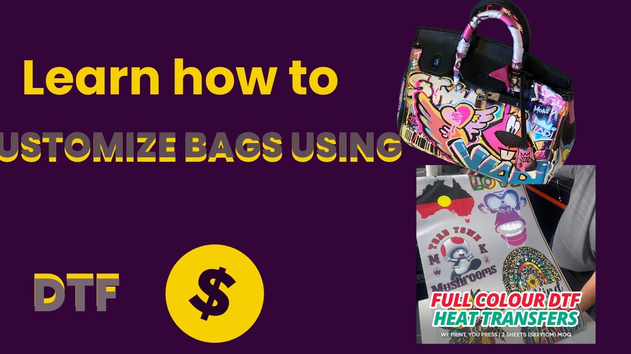 Learn how to customize your bag using DTF designs. - YouTube