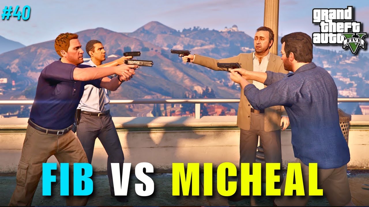 MICHAEL'S EPIC GUNFIGHT WITH FIB, IAA & MERRYWEATHER IN GTA 5 | STORY ...
