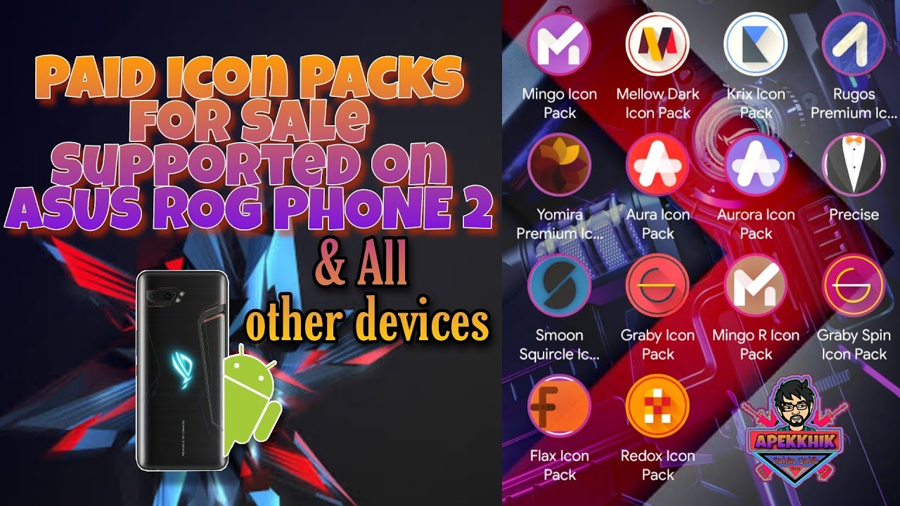Best Free Paid icon packs (100% Sale) supported on Asus ROG Phone 2 ...