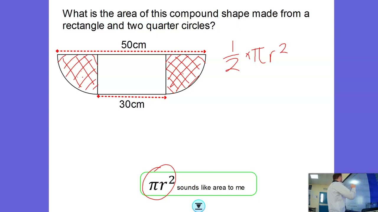 Area Of A Compound Shape Semi circle Example YouTube area-of-a-compound-shape-semi-circle-example-youtube