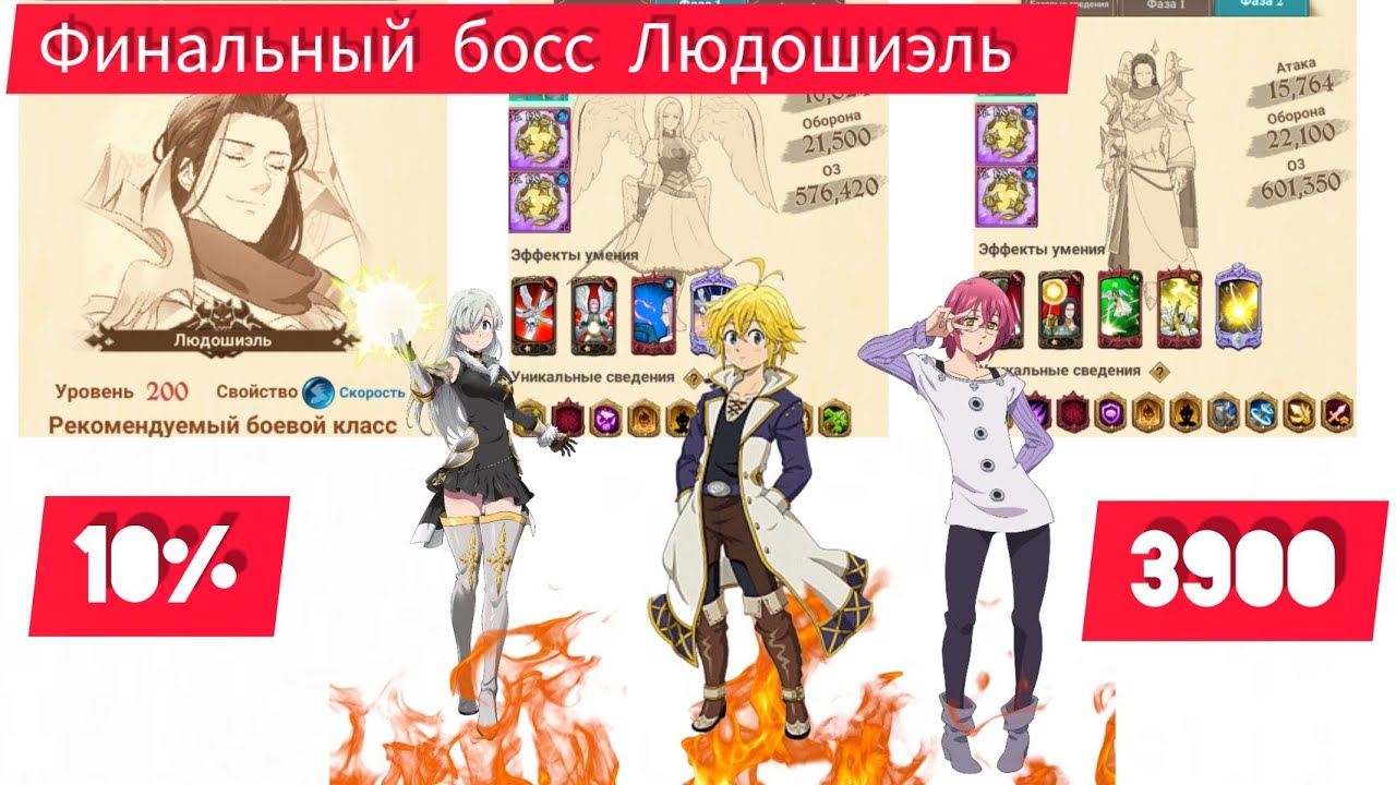 7DS Финальный босс Людошиэль/The Seven Deadly Sins Grand Cross F2P # ...