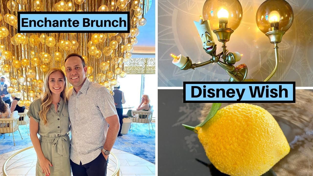 Brunch at Enchante on the Disney Wish | Day at Sea - YouTube