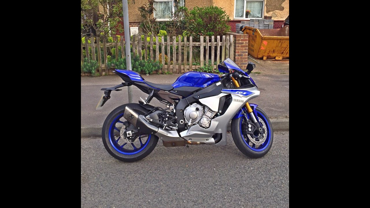 2015 Yamaha R1 w/Akrapovic Exhaust! - YouTube
