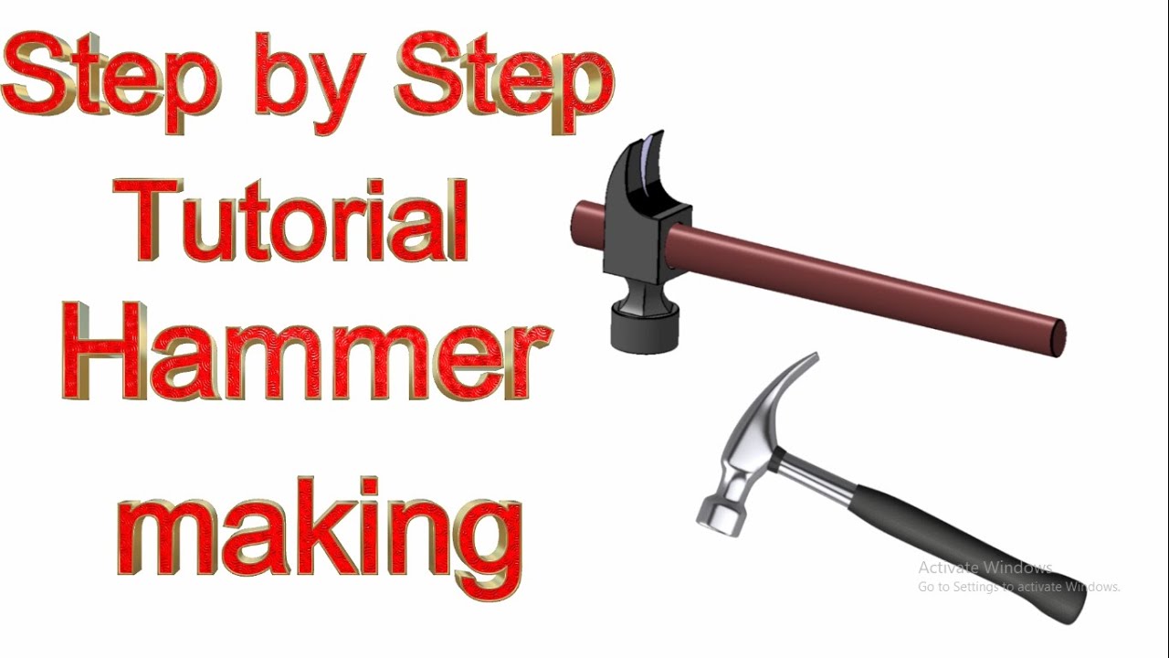 Hammer making in Catia V5_ Creating a Realistic Hammer 3D Model in ...