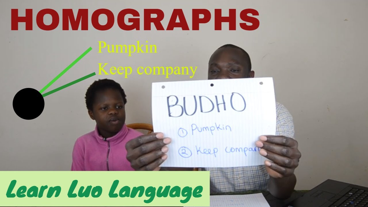 EP47 Luo HOMOGRAPHS are words spelled the same but different meaning ...