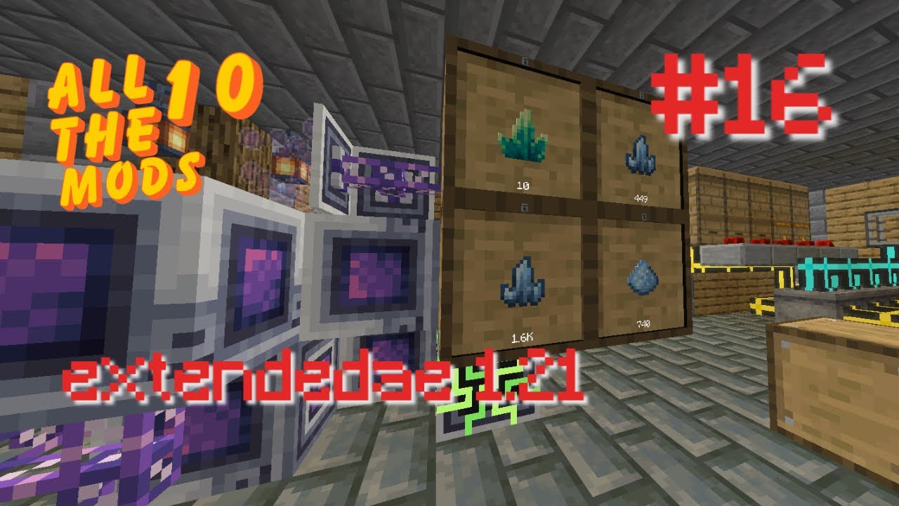 Setting Up Extended AE2 - AllTheMods 10 Ep.16 - YouTube