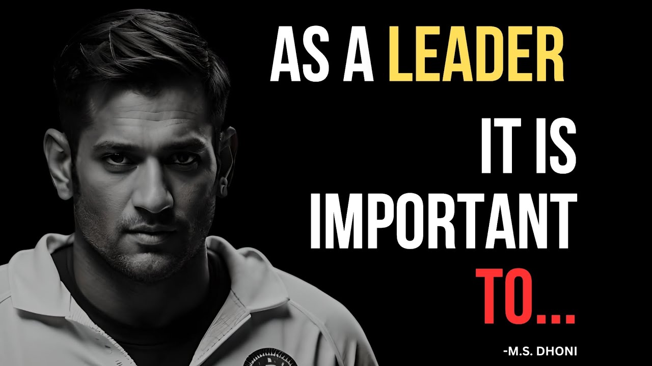 Inspiring Quotes by MS Dhoni | Motivational Quotes by MS Dhoni - YouTube