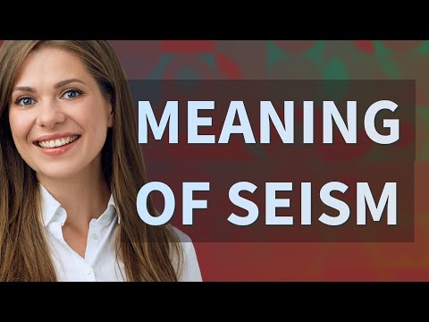 Seism | meaning of Seism