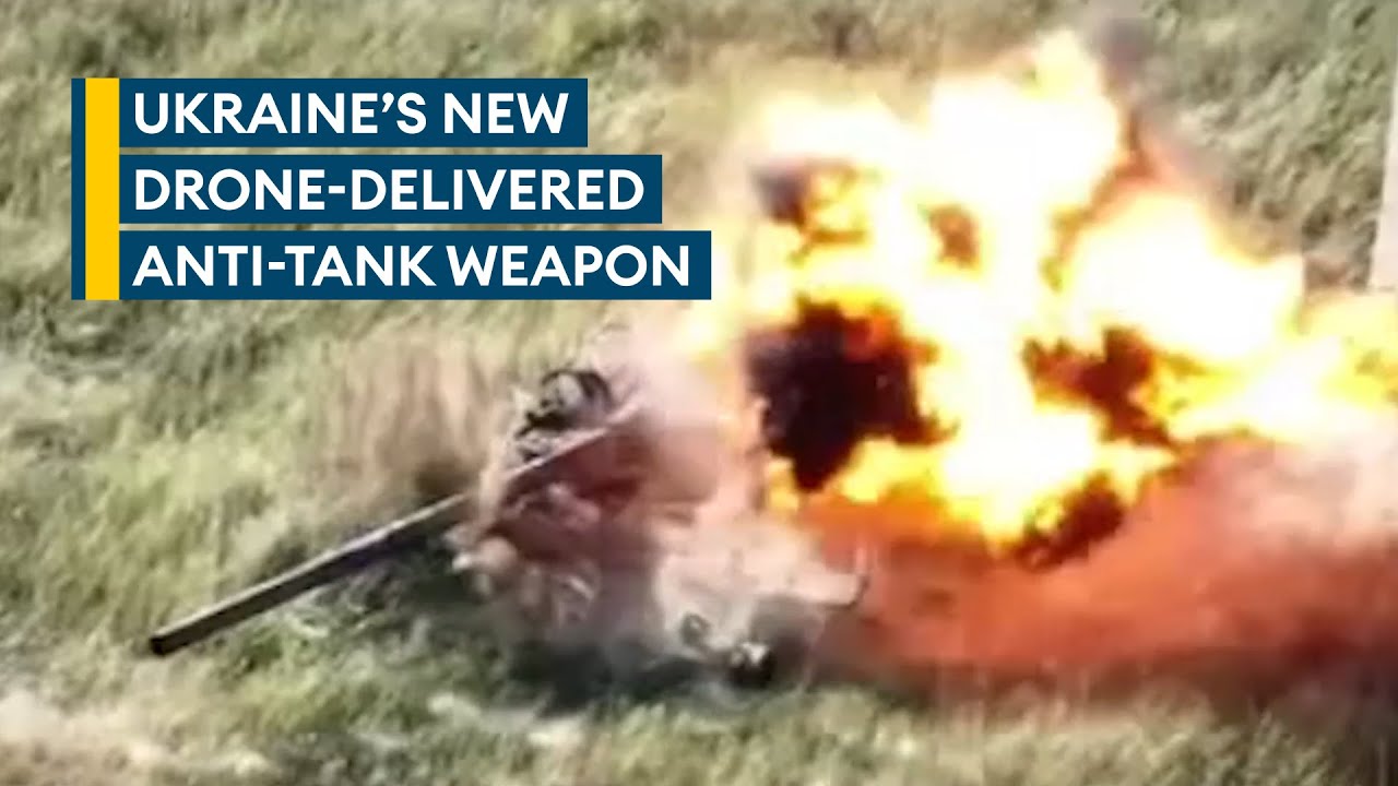 New Ukrainian munition packs a punch through Russian tanks' cage armour ...