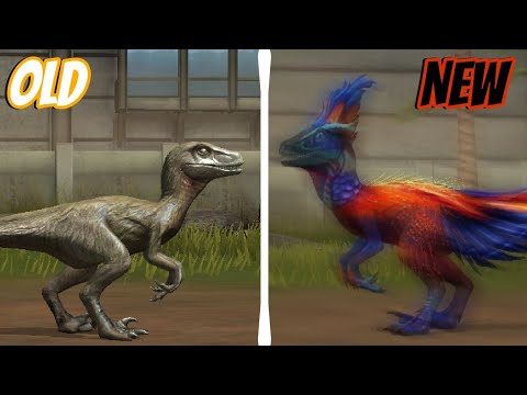 Jurassic world game Max Level Upgrade Dinosaur UTAHRAPTOR - YouTube