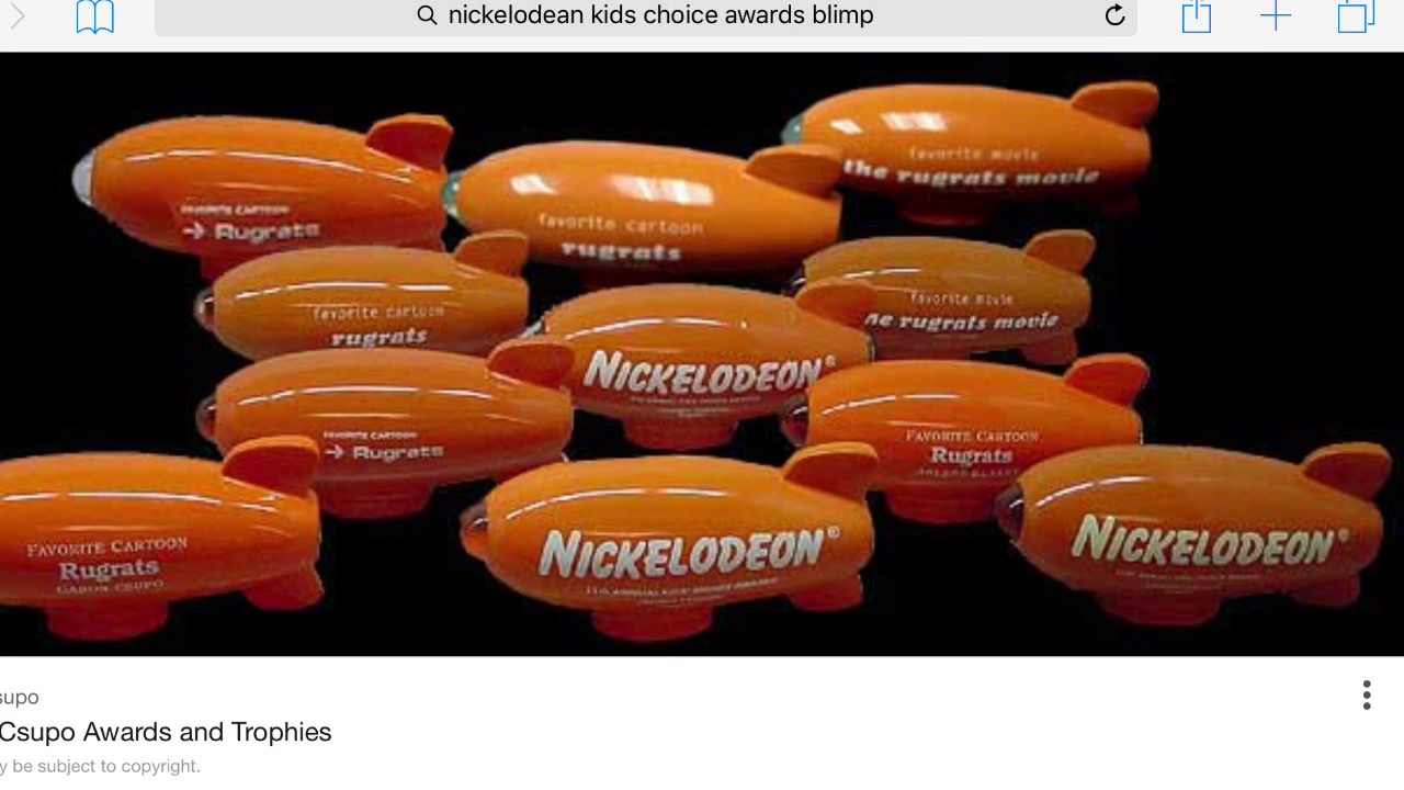Nickelodean kids choice awards blimp - YouTube