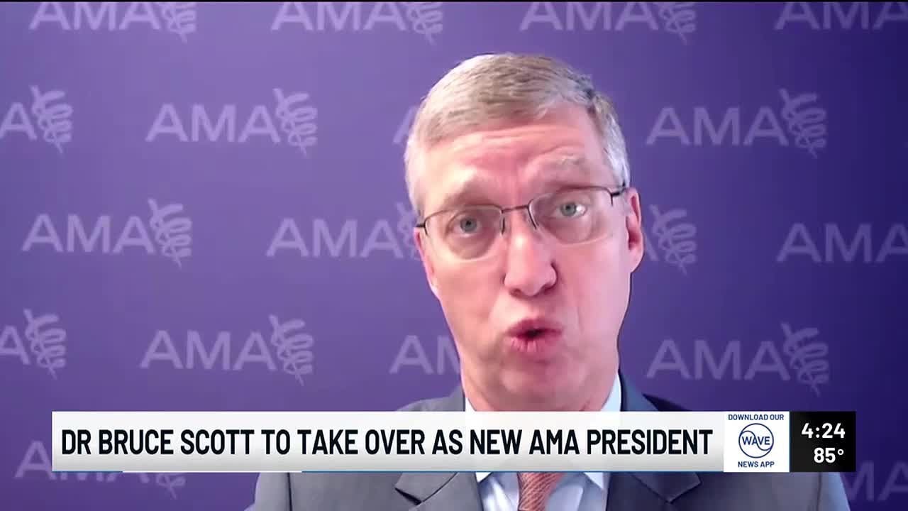 Dr. Bruce Scott to take over as new AMA president - YouTube