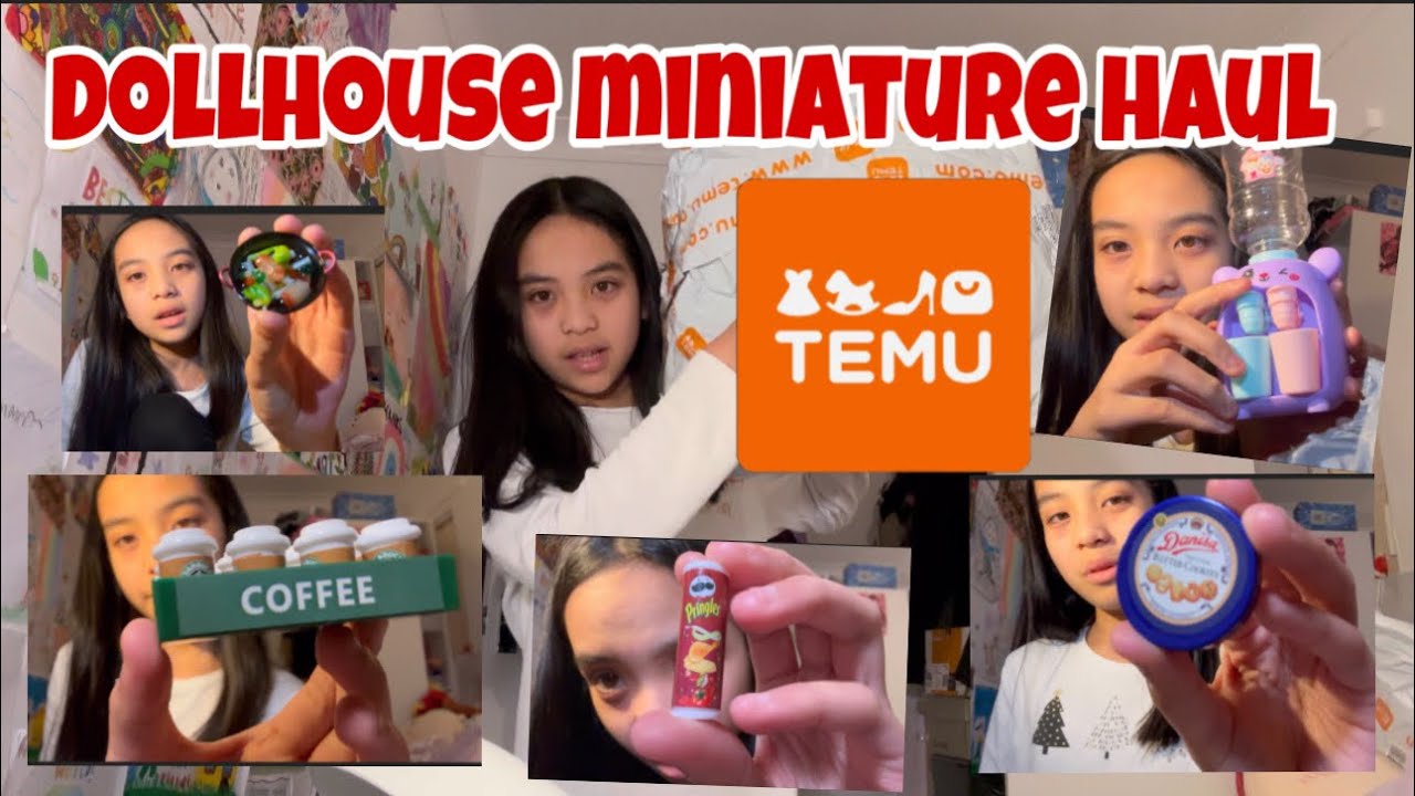 TEMU DOLLHOUSE MINIATURE HAUL | DOLL MINIATURE ACCESSORIES | TEMU ...