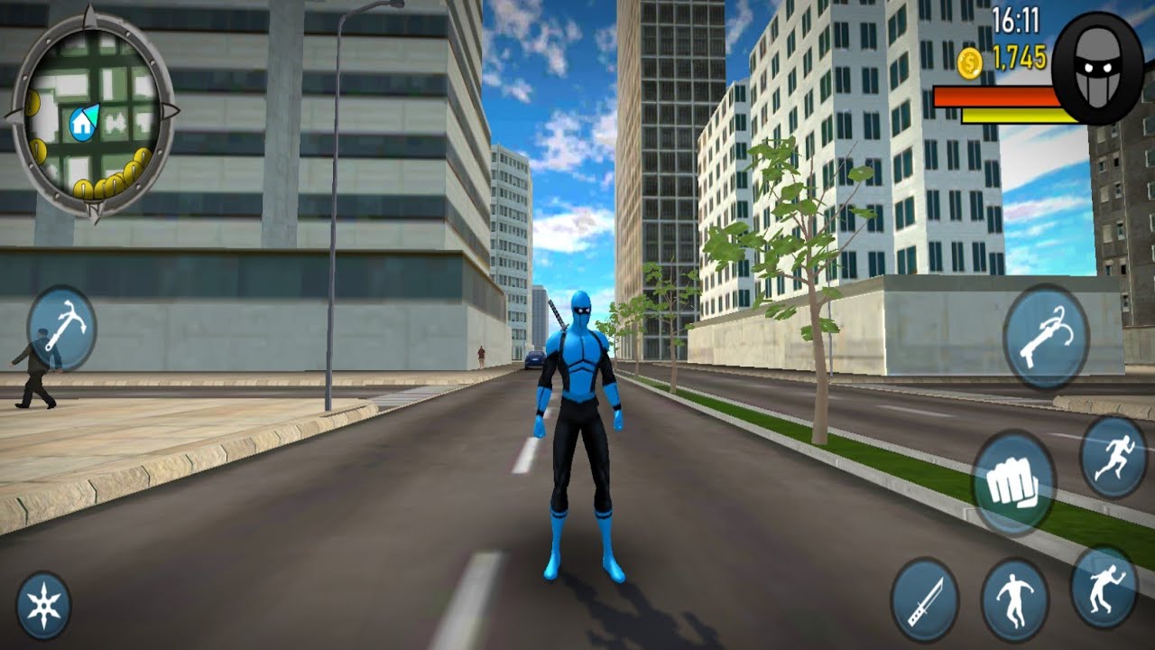 Blue Ninja Super Hero Game - by.Reese - Android Gameplay - YouTube