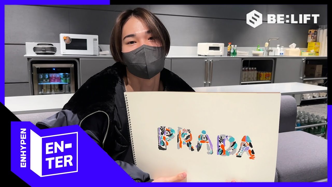 [EN-TER key] NI-KI's Painting Present for Miuccia Prada - ENHYPEN (엔하이픈 ...