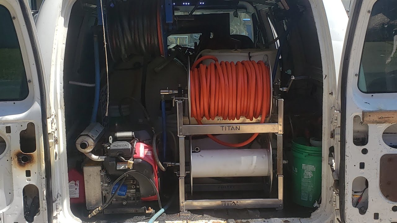 van floor linex and titan hose reel install - YouTube