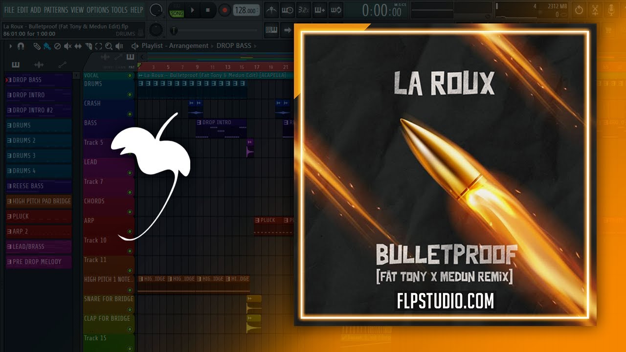 La Roux - Bulletproof Fat Tony & Medun Edit (FL Studio Remake) - YouTube