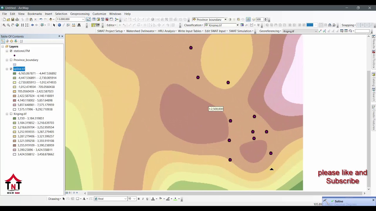Point to Raster by Interpolation tool 25-02-2020 - YouTube