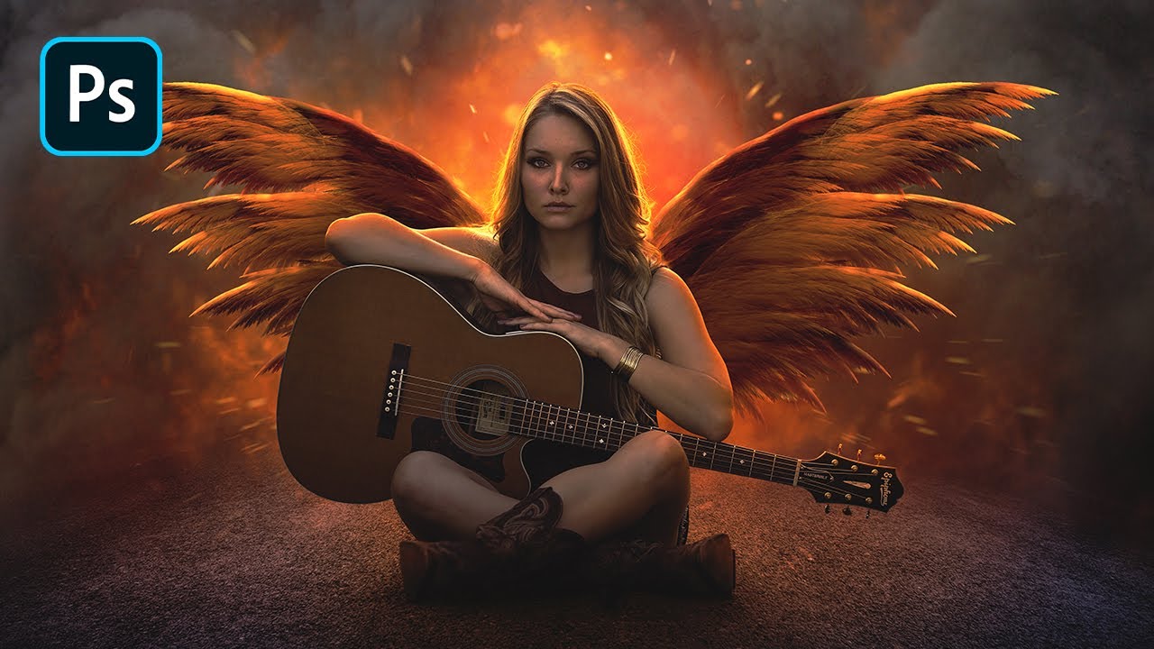 Photoshop Photo Editing Tutorial - Add Wings on Photo Manipulation ...