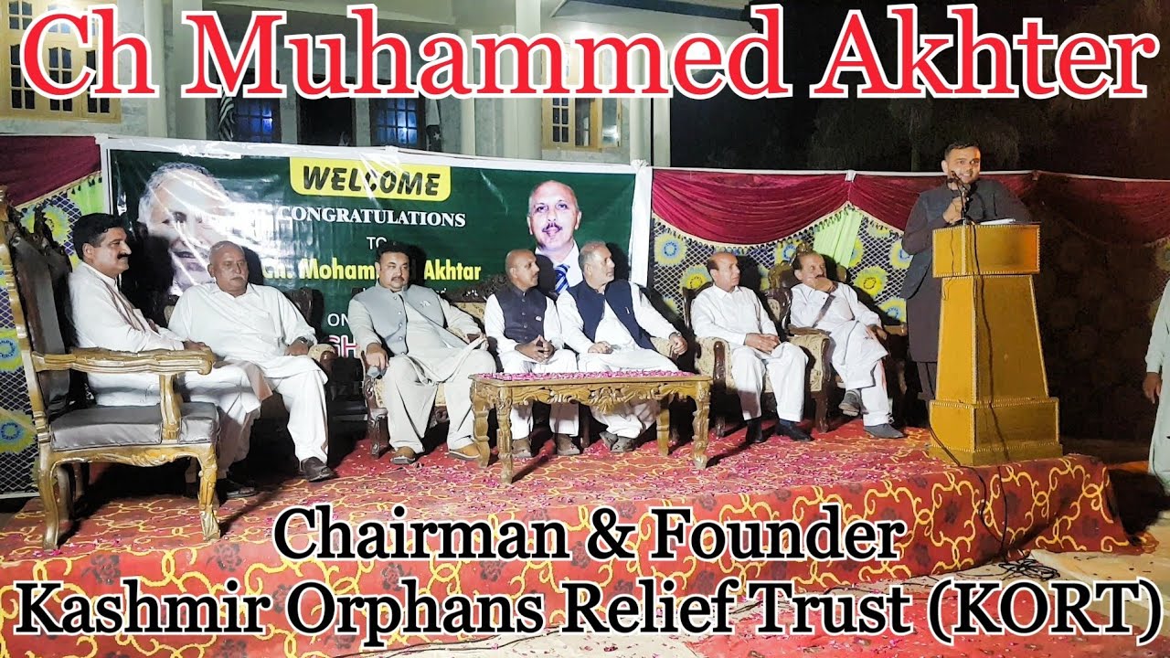 Ceremony Held For Ch Mohammed Akhter Chairman KORT Received Tamgha-E ...