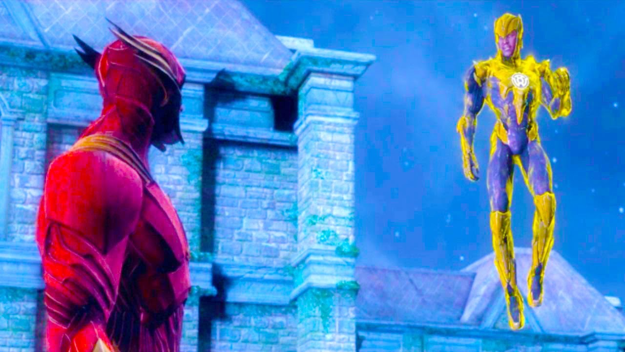 The Flash Vs Sinestro Fight Scene 4K Ultra HD - Injustice: Gods Among ...