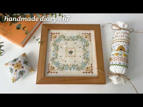It’s Been a Bee-sy Week! 🐝 3 Bee-Themed Cross-Stitch Projects | 3 FFOs in 1 week!
