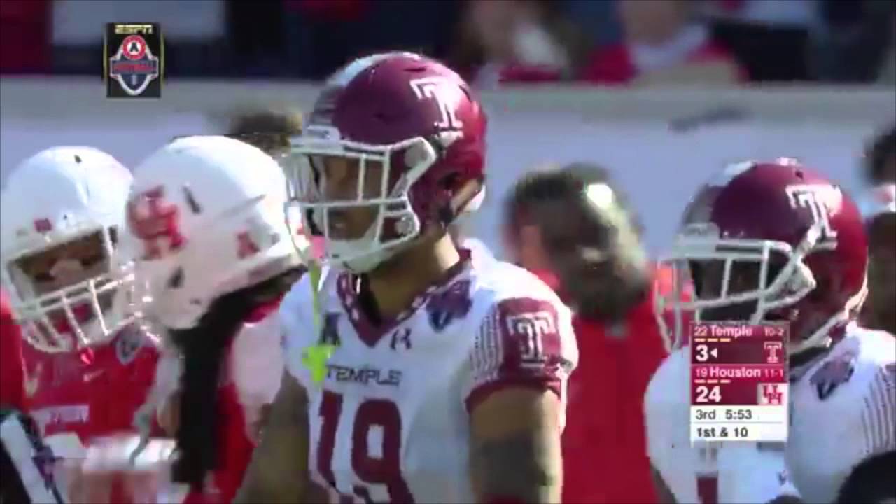 ROBBY ANDERSON (WR #19 Temple Owls) vs WILLIAM JACKSON III (CB #3 ...