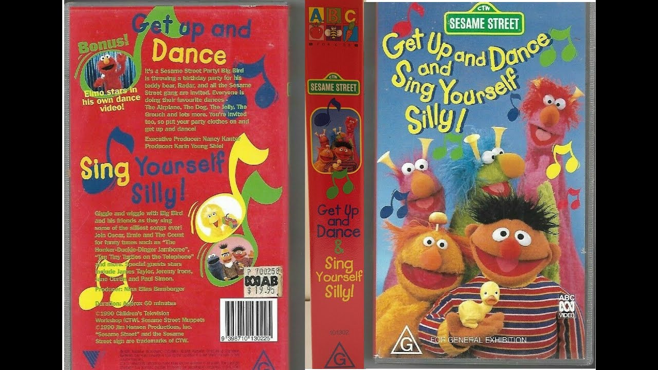 Sesame Street Home Video Get Up And Dance And Sing Yourself Silly ...