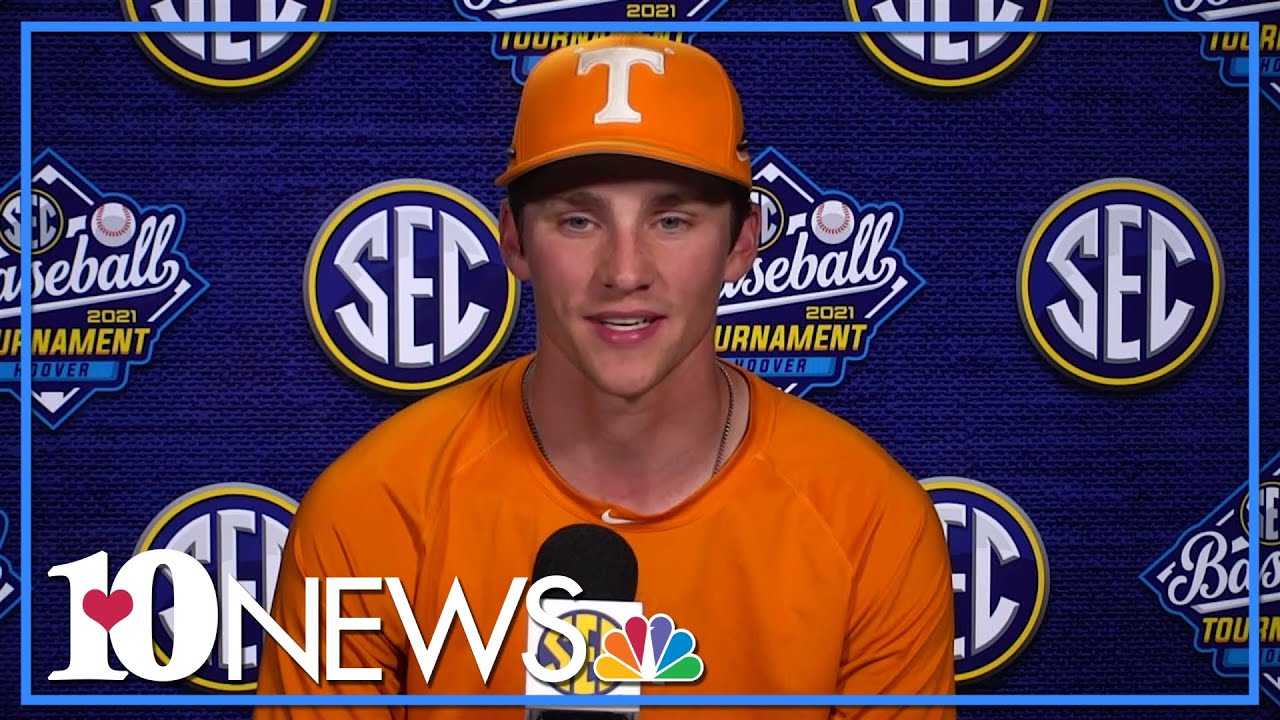 Jake Rucker speaks after Tennessee baseball’s SEC Tournament run comes ...