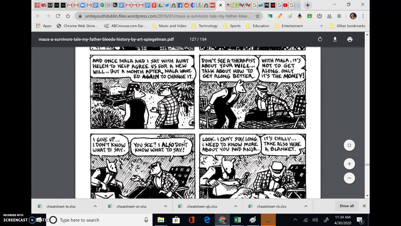 Maus 1 chapter 6 part 1 - YouTube