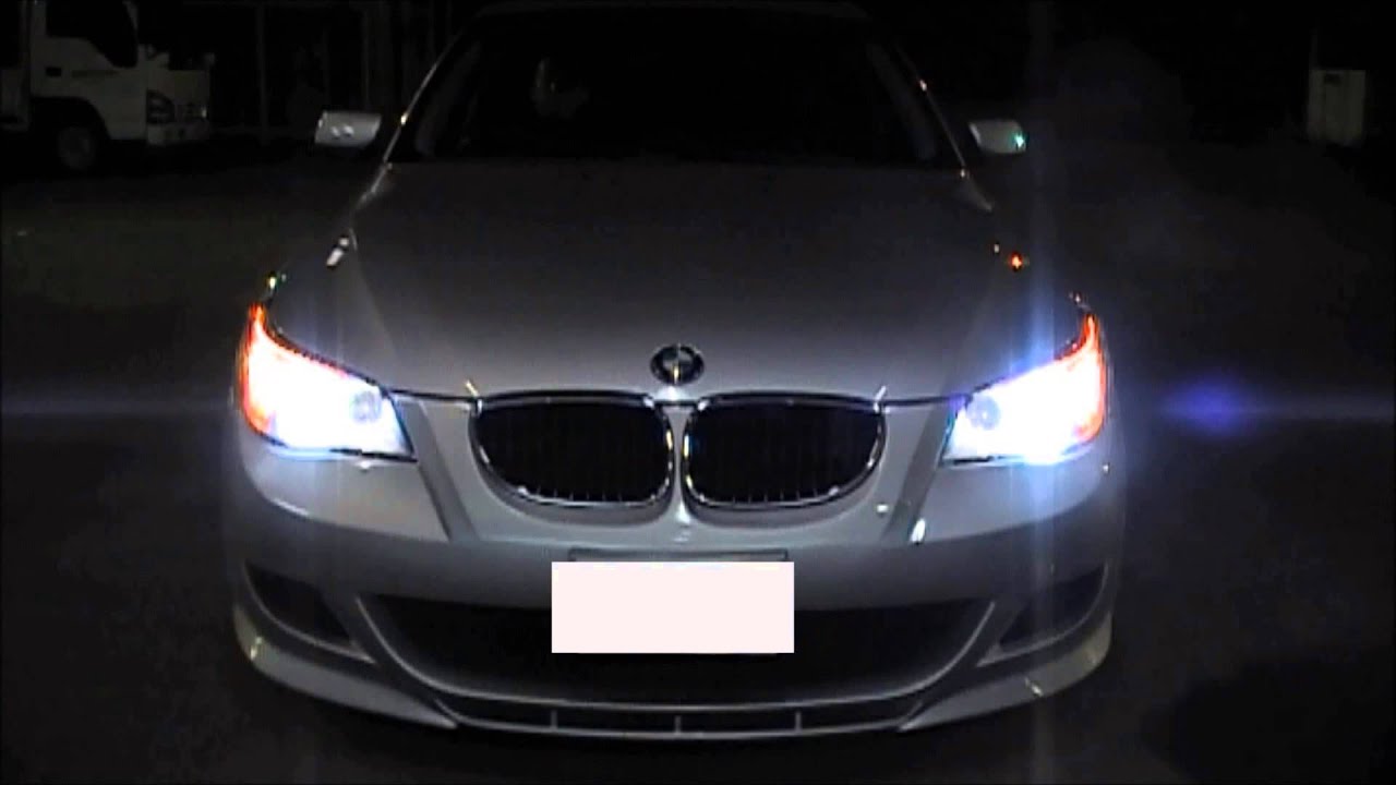 BMW E60 後期 LCI Adaptive Headlights retrofit - YouTube