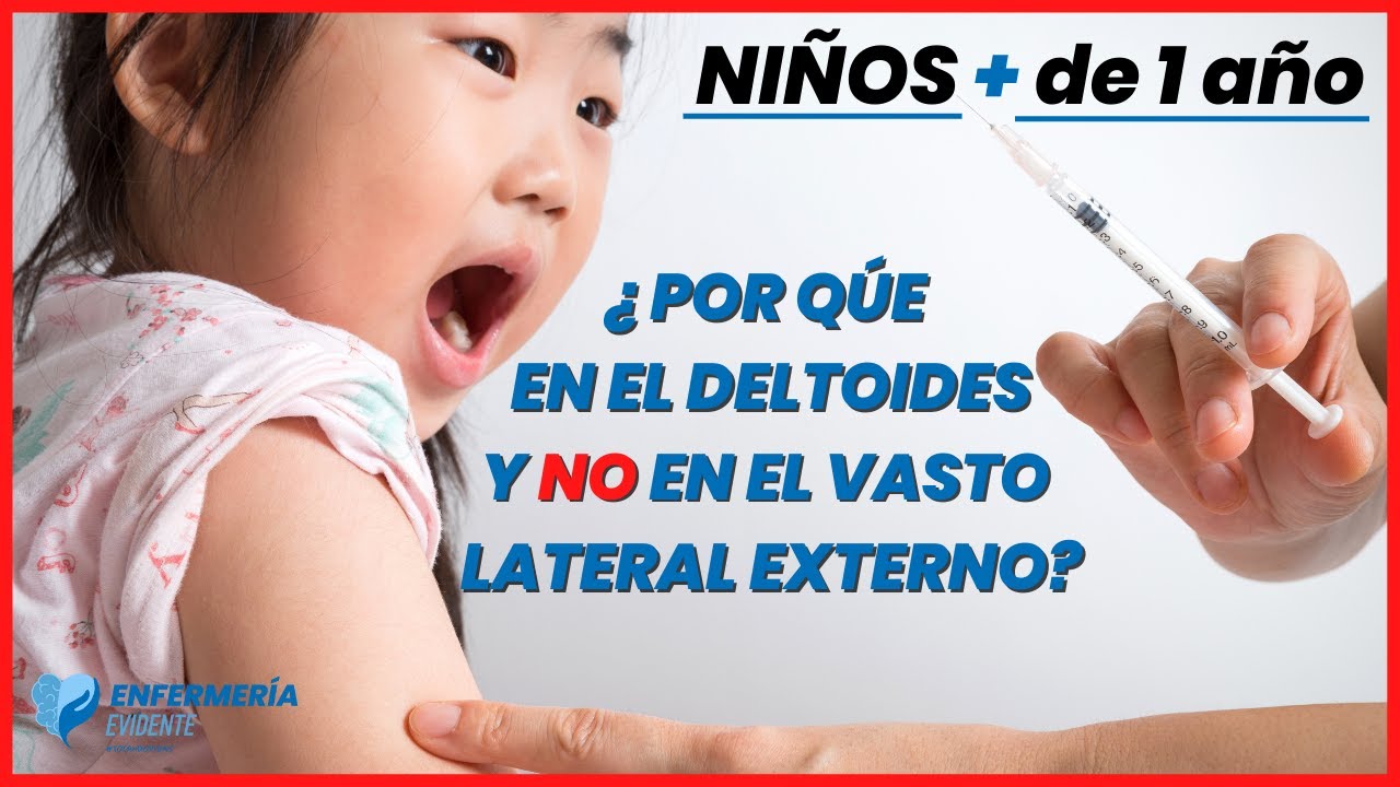 ¿DÓNDE se debe PONER una INTRAMUSCULAR a los NIÑOS mayores de1️⃣ año ...
