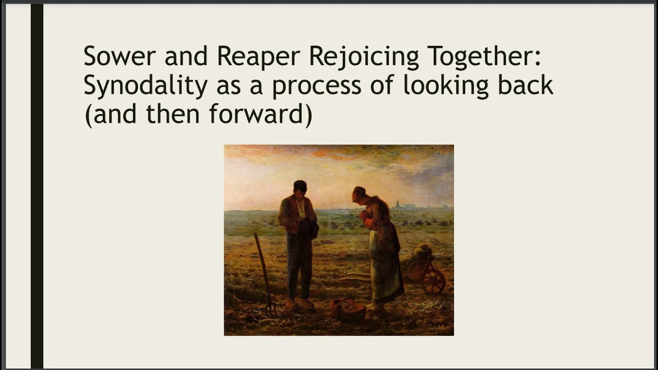 Sower and Reaper Rejoicing Together: Synodality as a process of looking ...