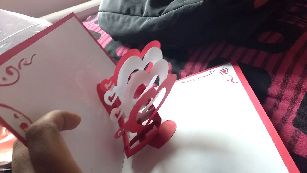 How to make Cute Couple Card - YouTube