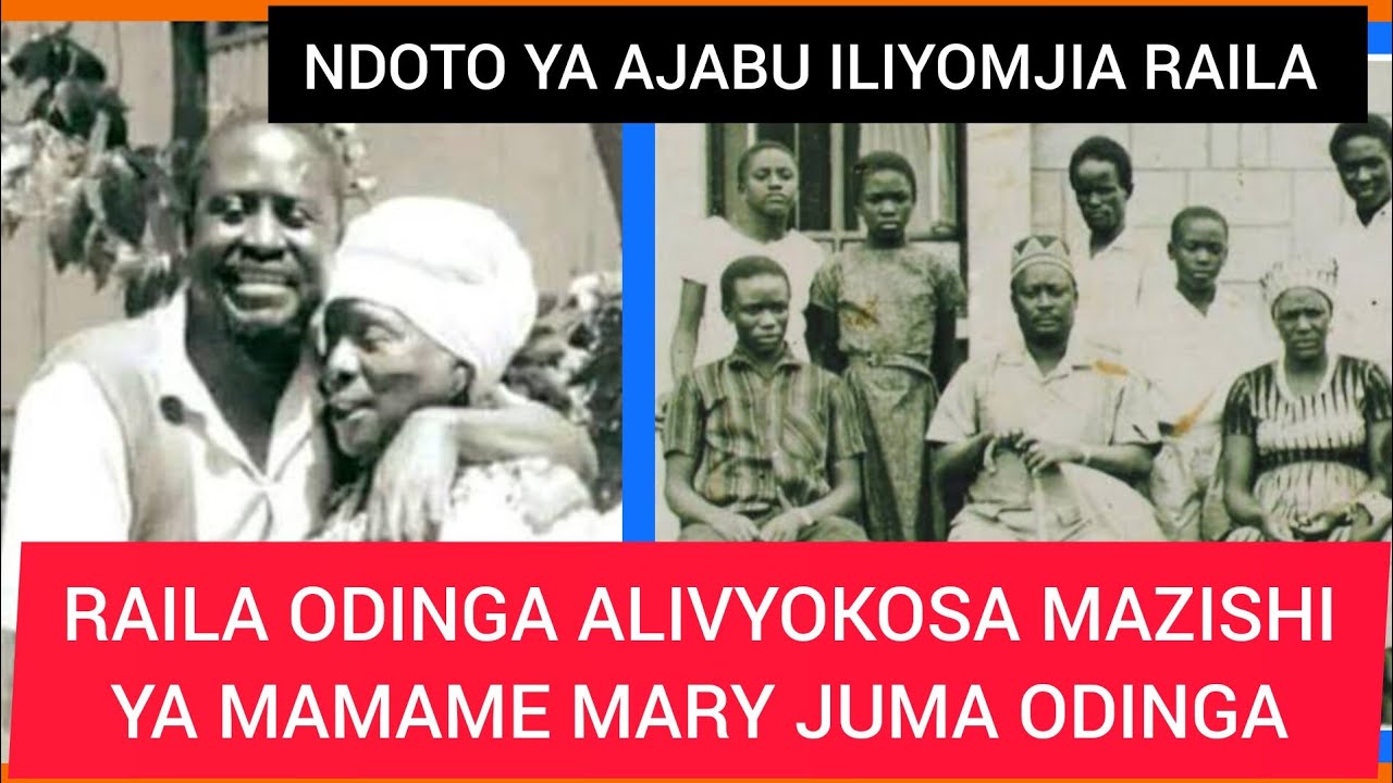 RAILA ODINGA alivyopata Ripoti za KIFO cha Mamake MARY JUMA ODINGA akiwa GEREZANI. - YouTube