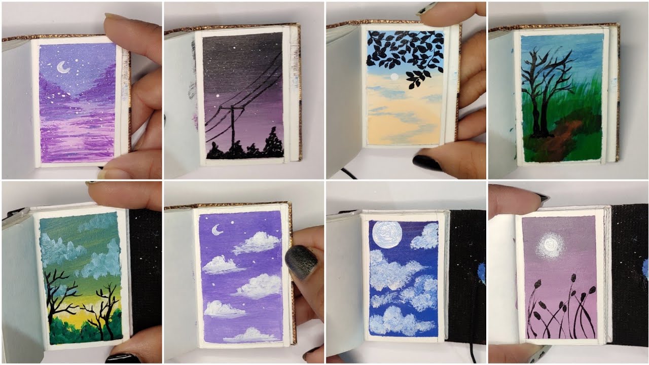 8 Easy Amazing Mini Painting 🎨 Ideas 😍 //Easy Paintings For Beginners 🖌 ...