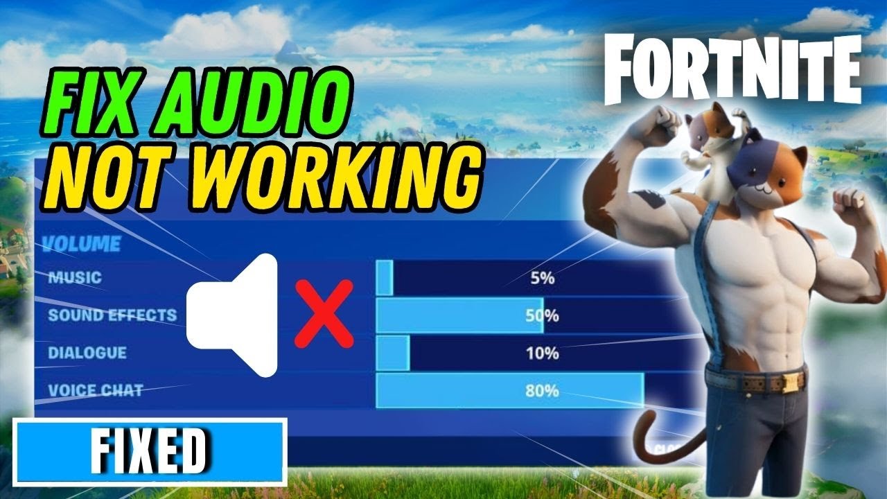 FIX Fortnite Audio Not Working | No Sound in Fortnite Problem - YouTube