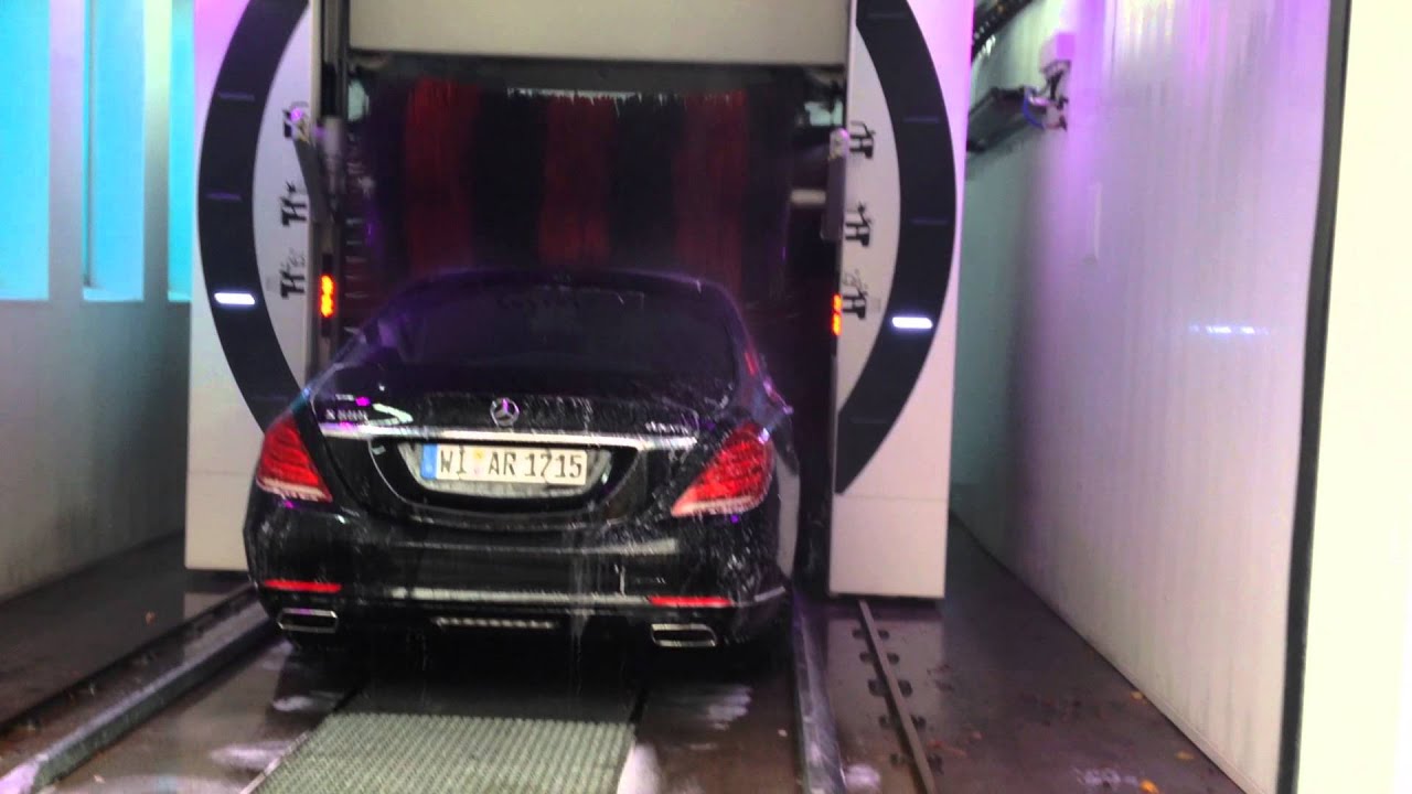 Mercedes S 500 4Matic 455 PS in der Waschanlage Baujahr 2014 - YouTube