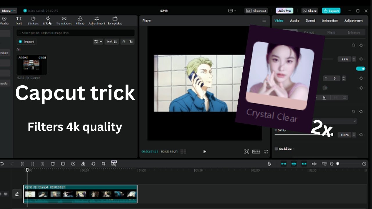 Capcut Trick -filters-4k quality. - YouTube