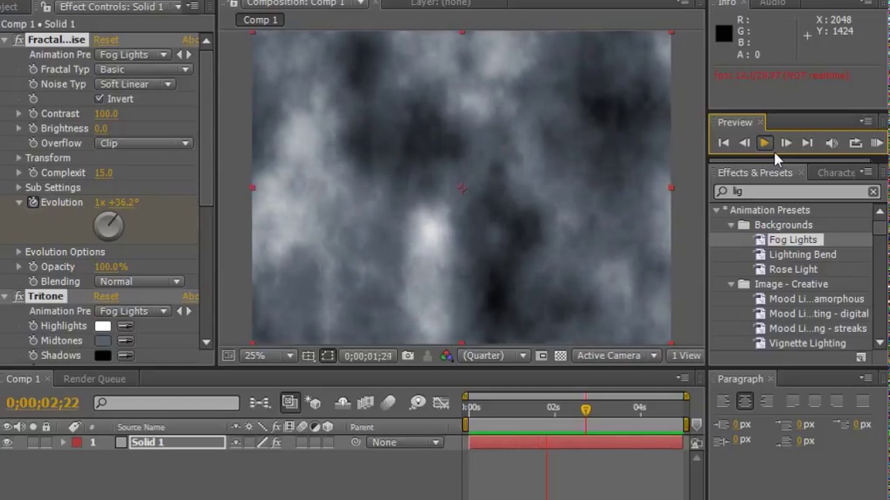 fog lighting after effects - YouTube