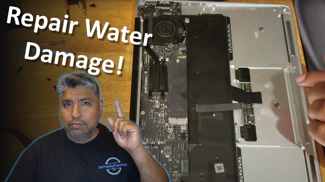 Mac book water damage repair!😭 - YouTube